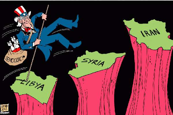 Political Cartoon on US Middle East Policy : r/politics